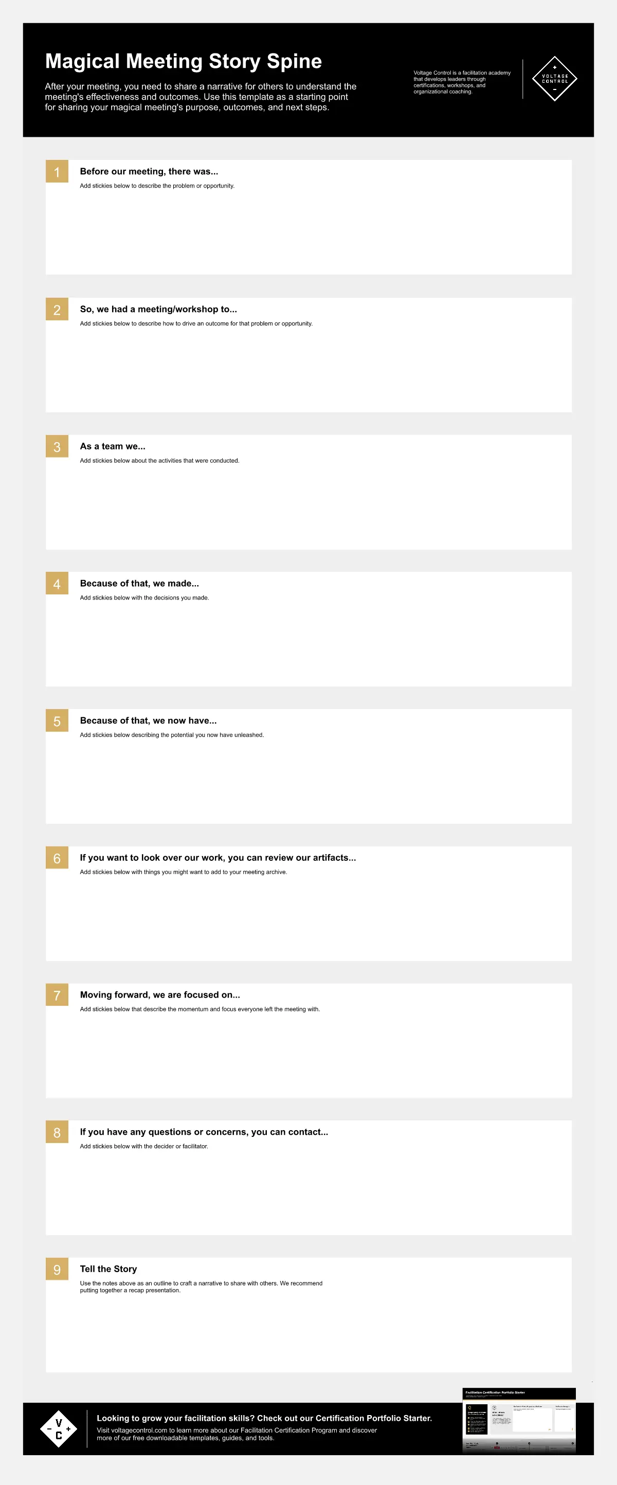 Magical Meeting Story Spine Template | Miroverse