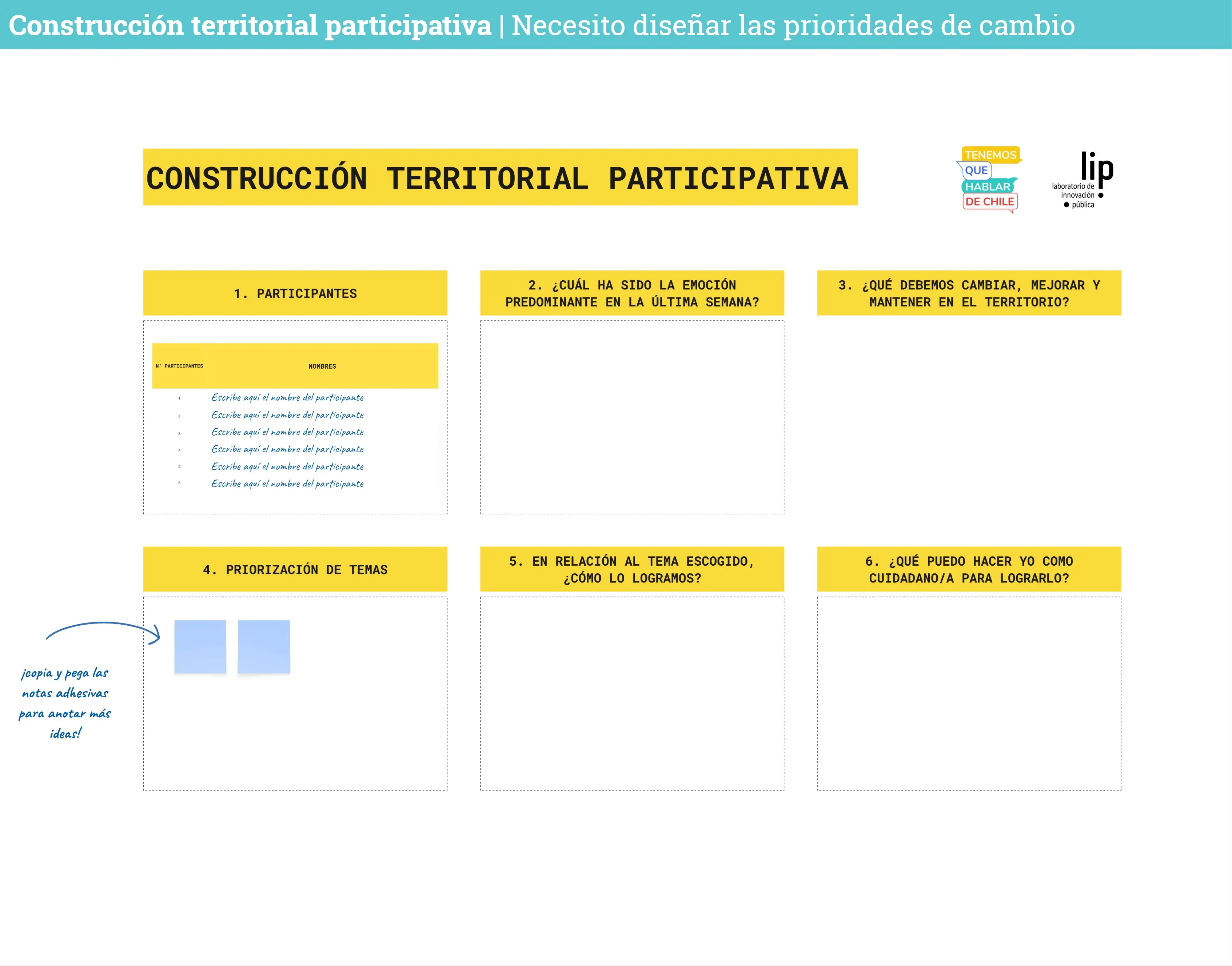 Construcción territorial participativa Template | Miroverse